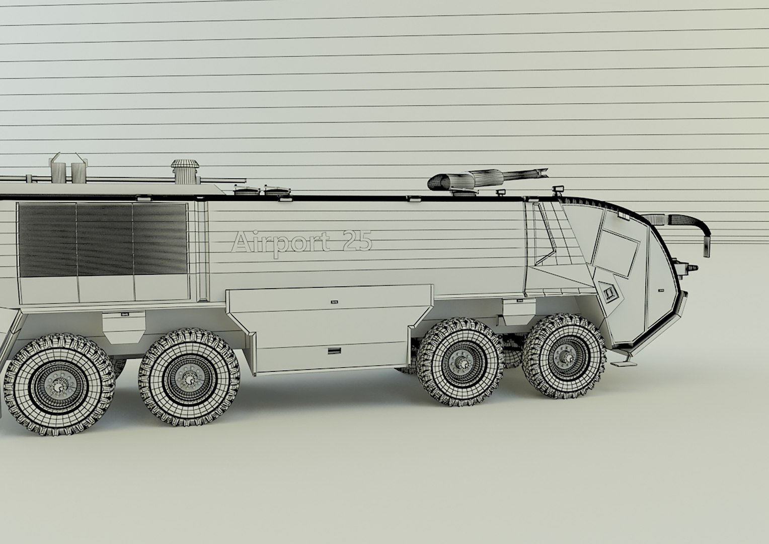 3D Airport Fire Truck 3D Model - TurboSquid 2061984