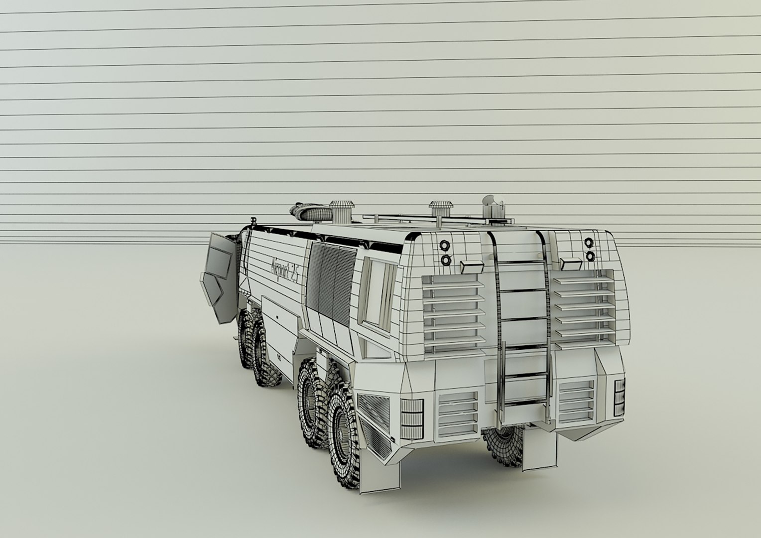 3D Airport Fire Truck 3D Model - TurboSquid 2061984