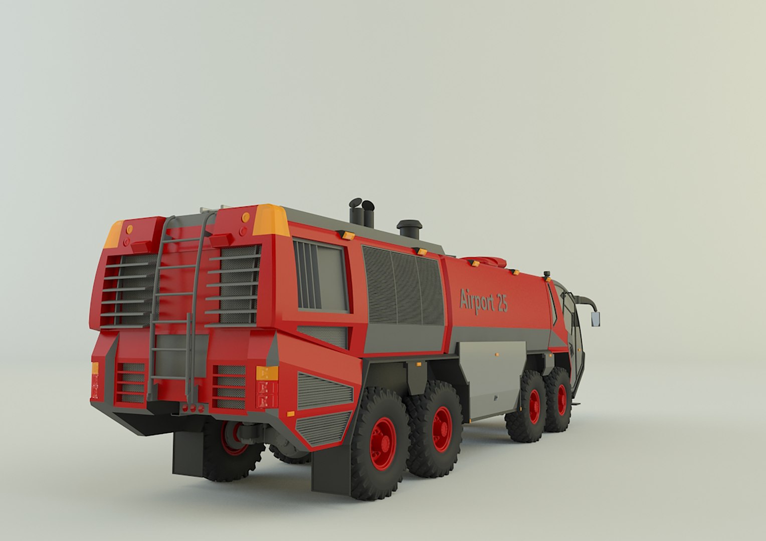 3D Airport Fire Truck 3D Model - TurboSquid 2061984