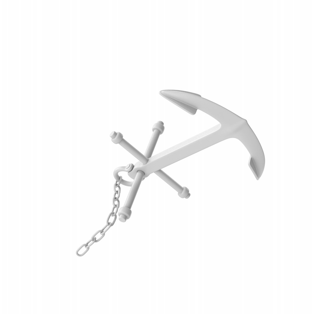 3D Model Anchor With Chain - TurboSquid 2220840
