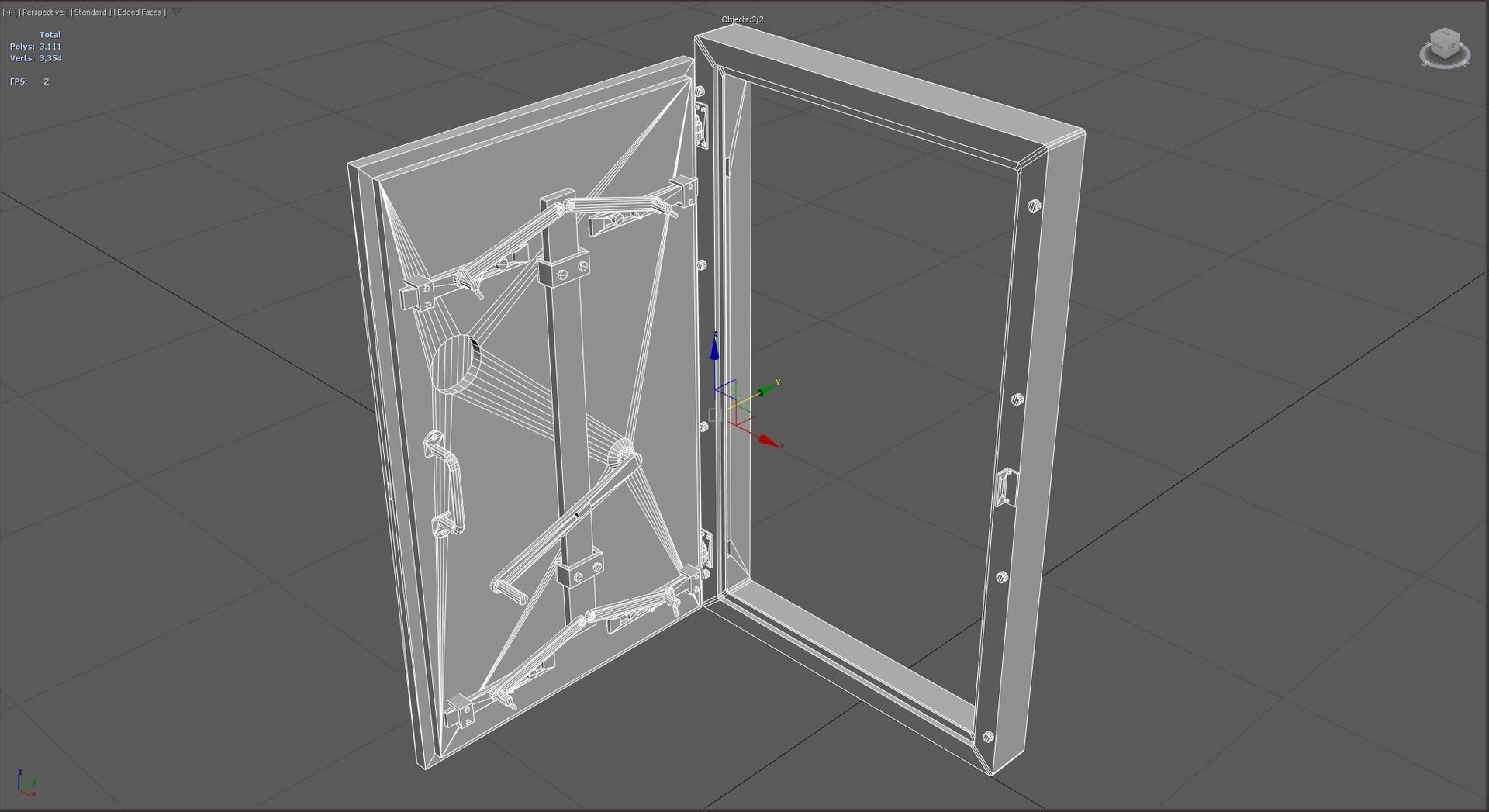 3D Bunker Door Pbr Lowpoly Bunker Gate 01 Model - TurboSquid 2093262