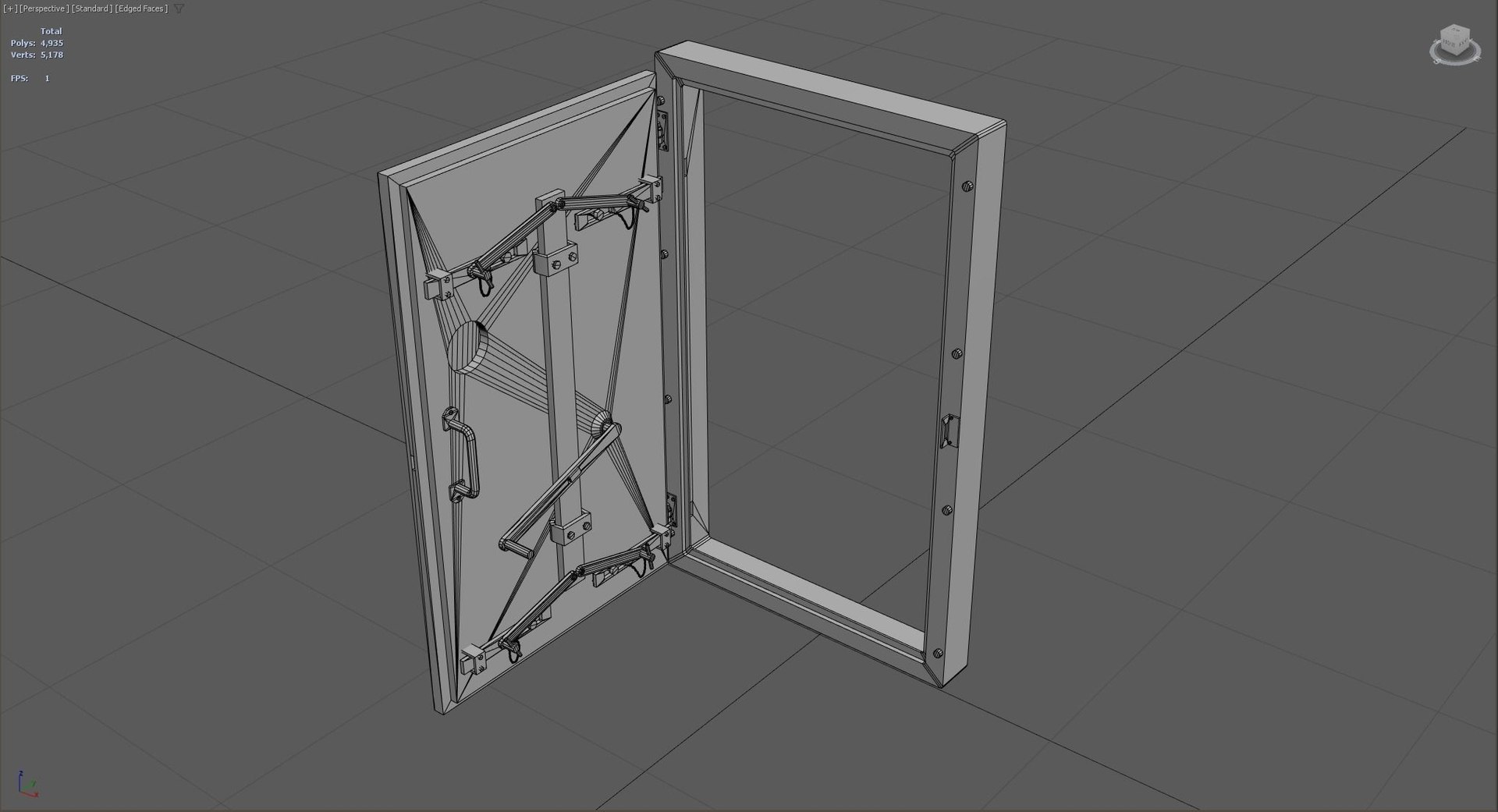 3D Bunker Door Pbr Lowpoly Bunker Gate 01 Model - TurboSquid 2093262