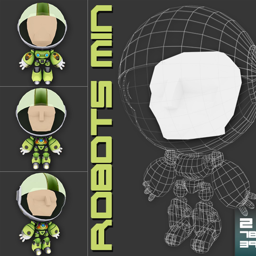 Robots Min Pack 3D model - TurboSquid 2137025