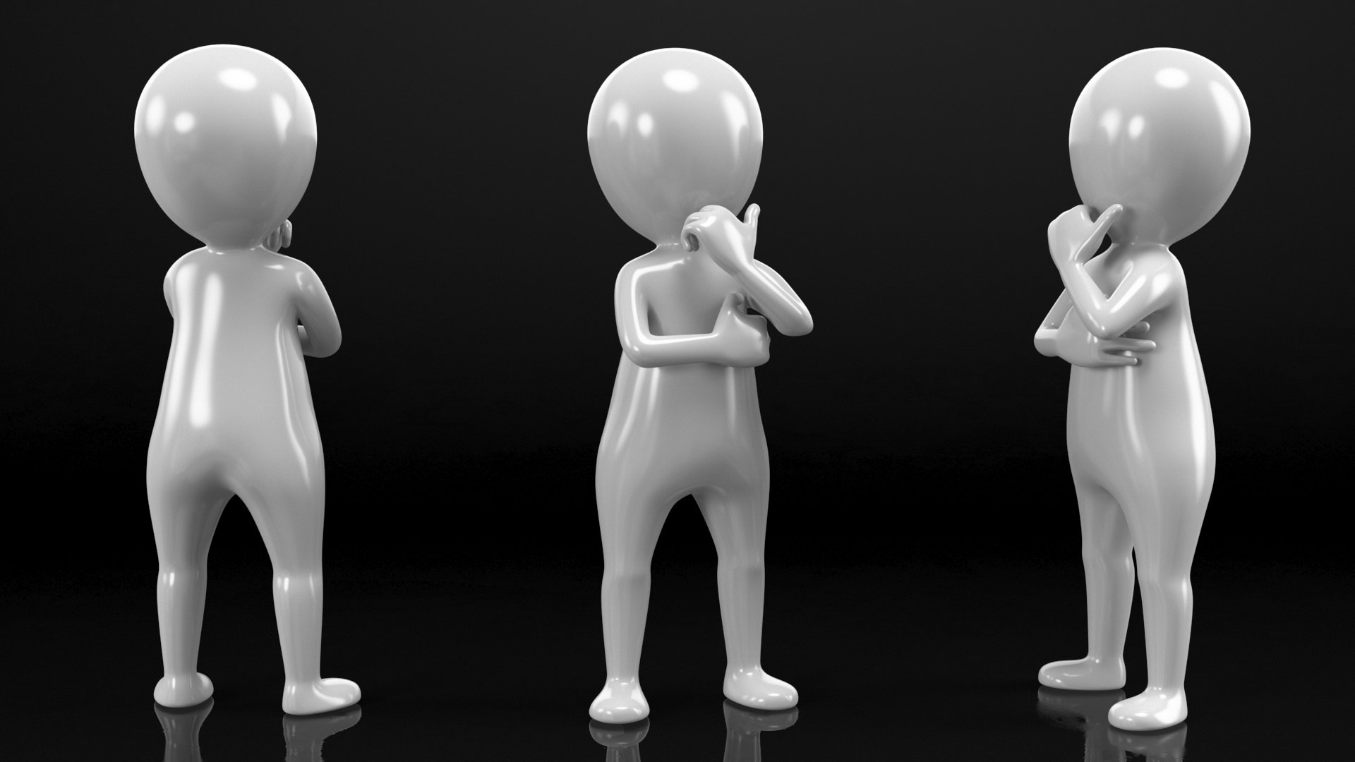 3D model Thinking Stickman - TurboSquid 1905979