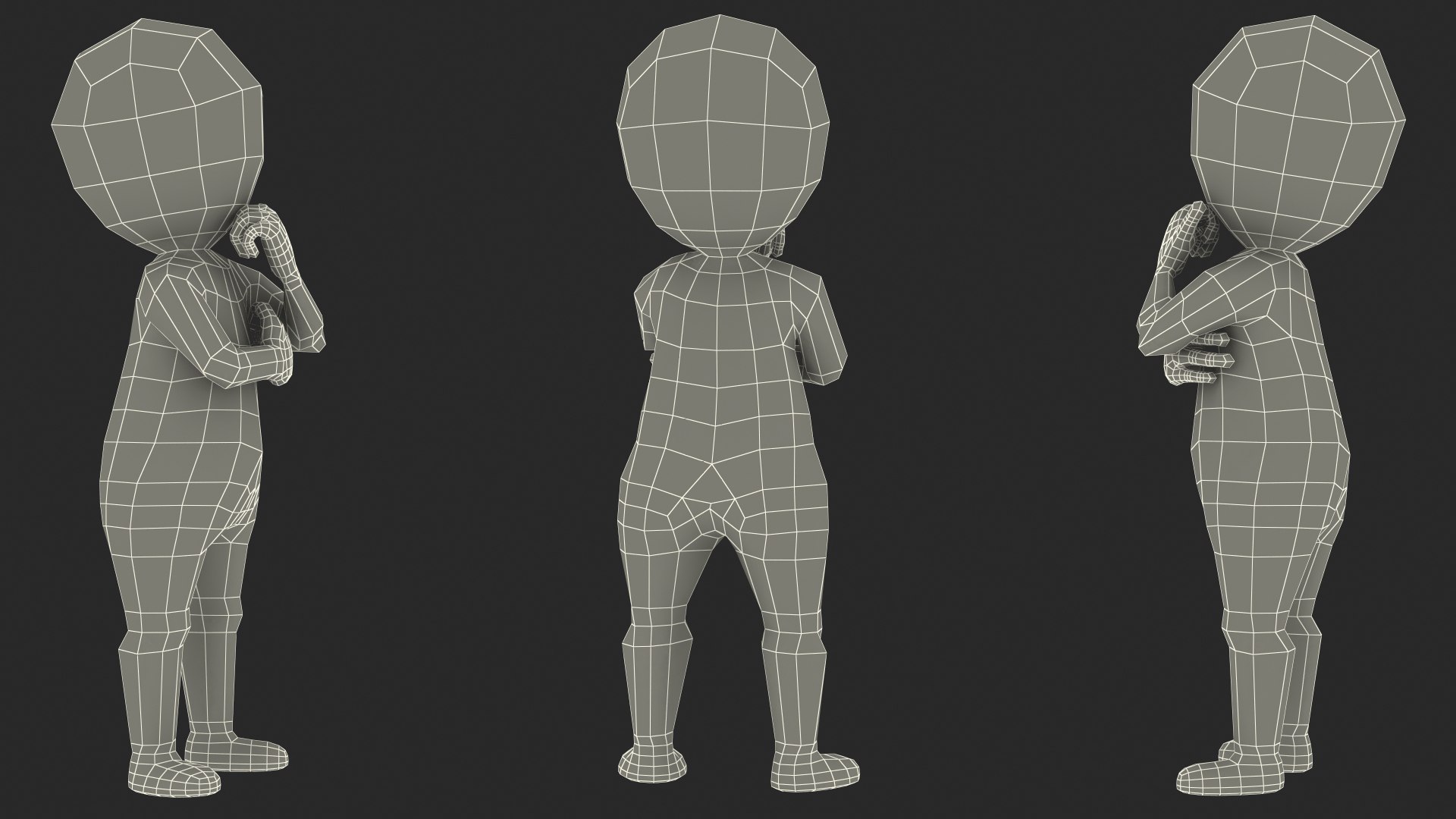 3D model Thinking Stickman - TurboSquid 1905979