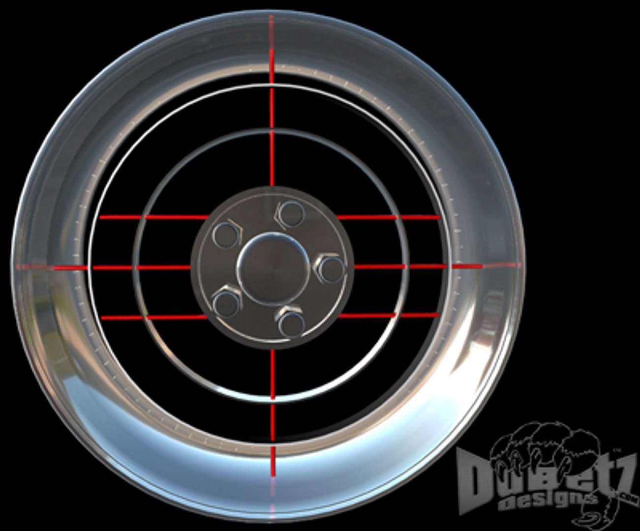 designs sniper wheels center 3ds