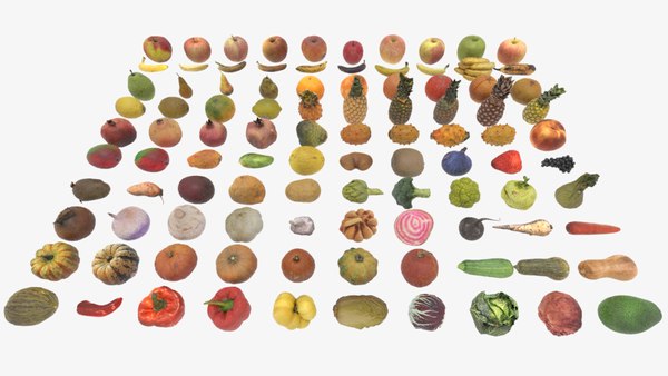 3D model fruits vegetables - TurboSquid 1519366