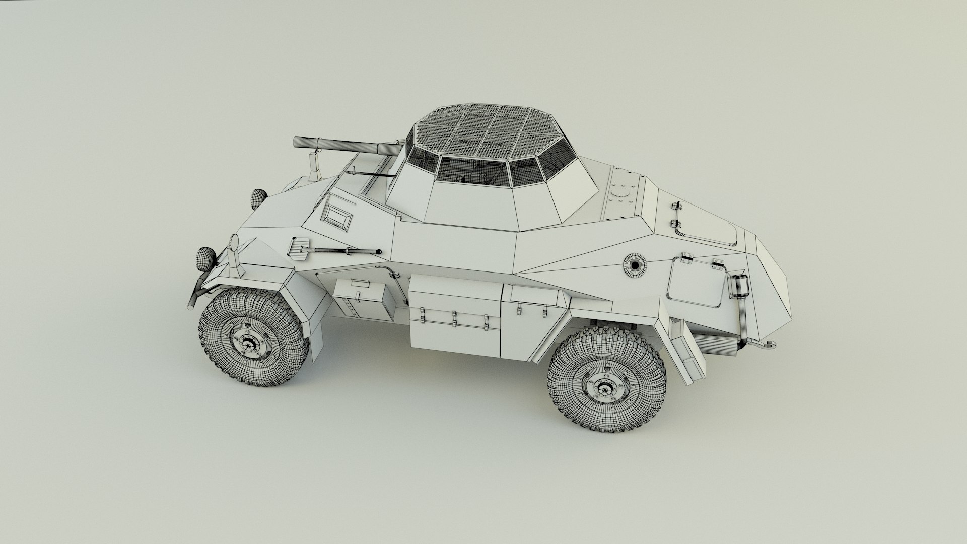 SDKFZ-222 Military Vehicle 3D Model - TurboSquid 2350312
