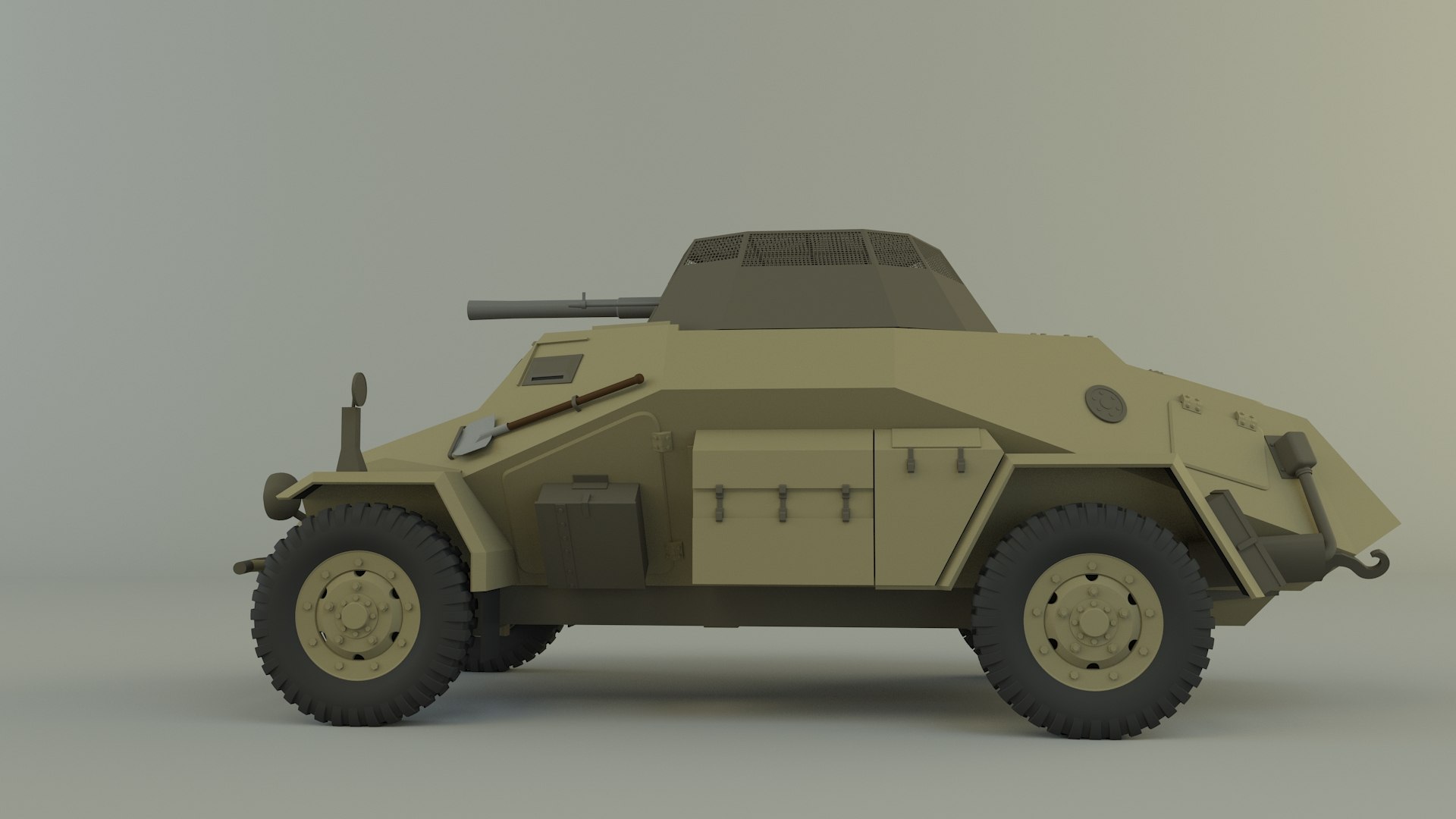 SDKFZ-222 Military Vehicle 3D Model - TurboSquid 2350312