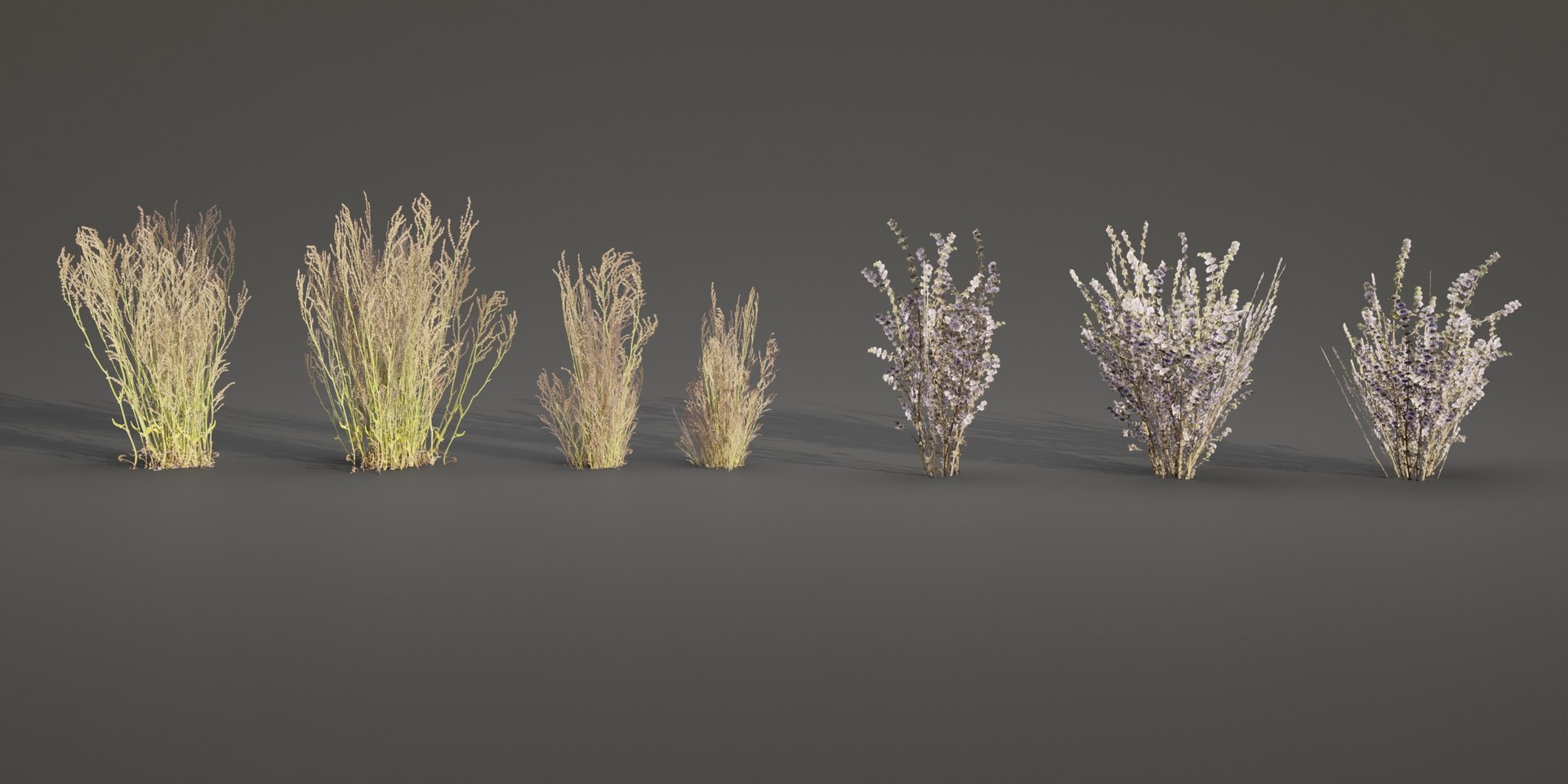 3D Model Low Poly Wild Grass Collection Vol 201-Blender-3dmodel ...