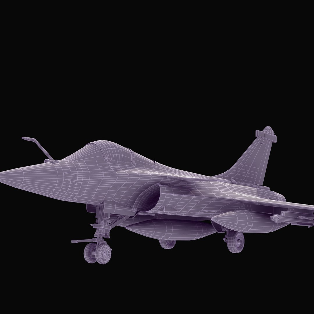 3d Rafale C Military Fighter Jet Model