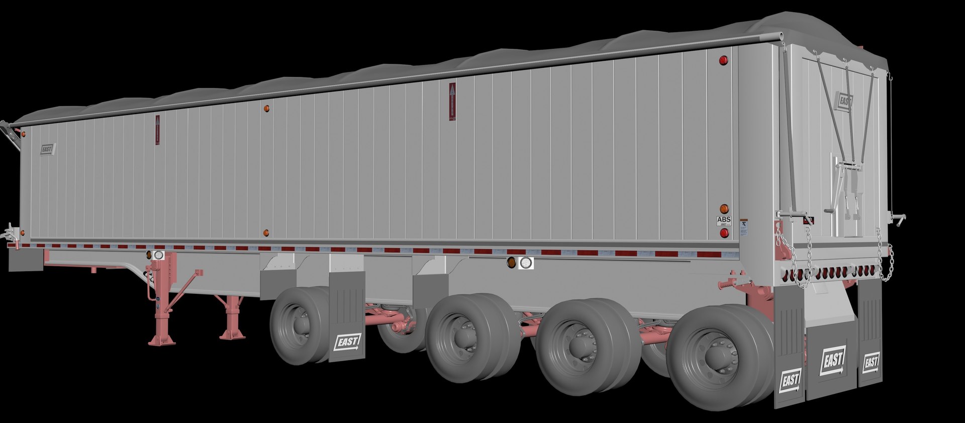 3D east dump trailer - TurboSquid 1556657