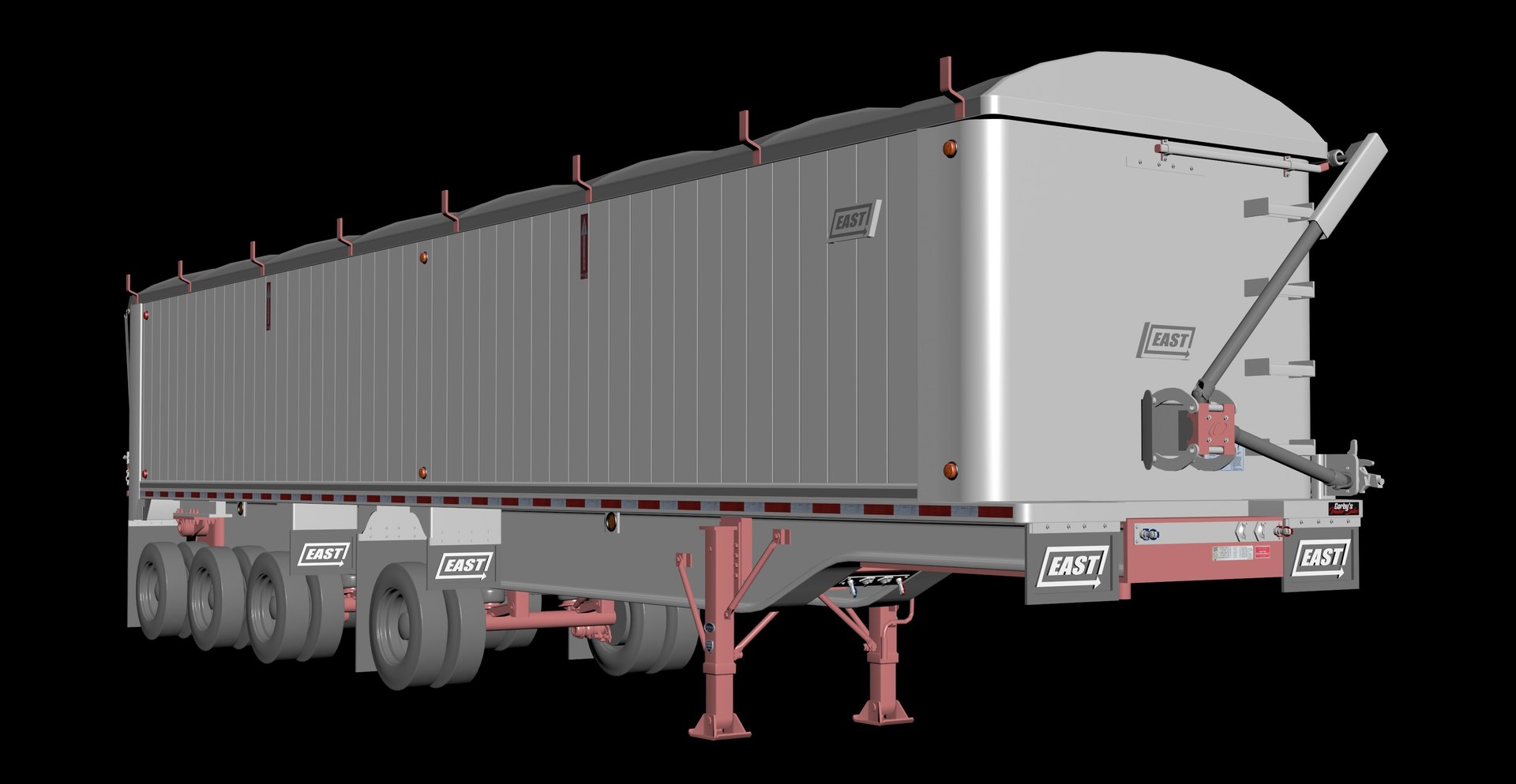 3D East Dump Trailer - TurboSquid 1556657