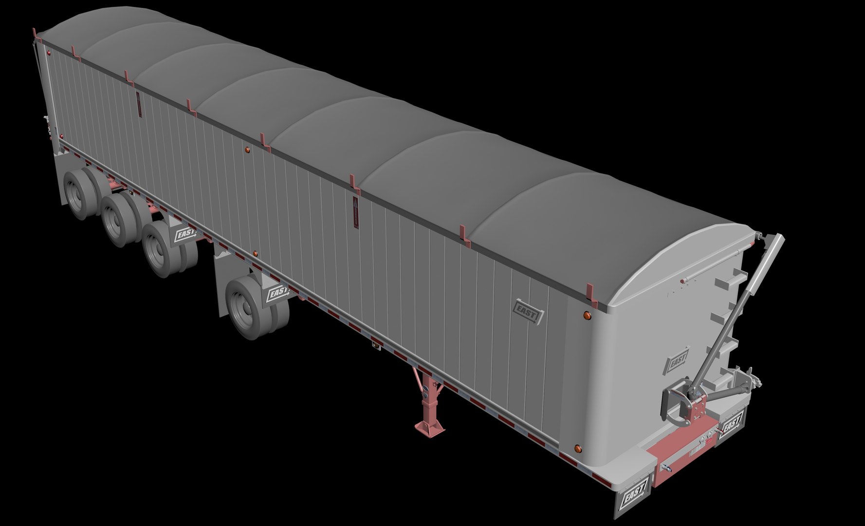 3D east dump trailer - TurboSquid 1556657