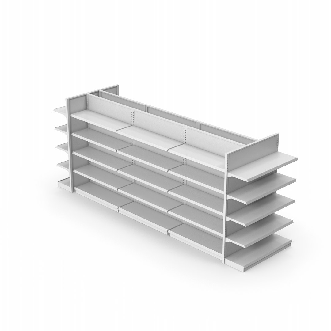 3D Market Shelves - TurboSquid 2272292