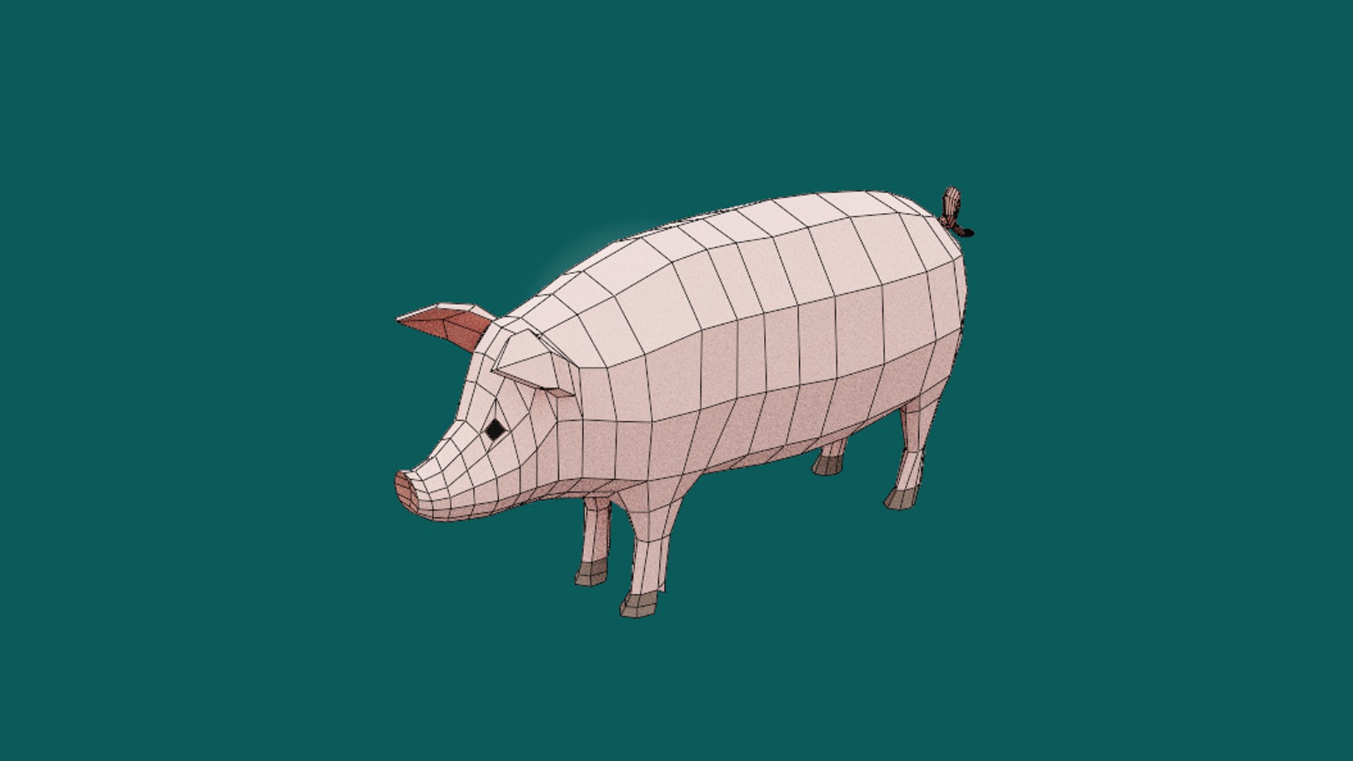 Stylized Lowpoly PIG 3D Model - TurboSquid 2185959