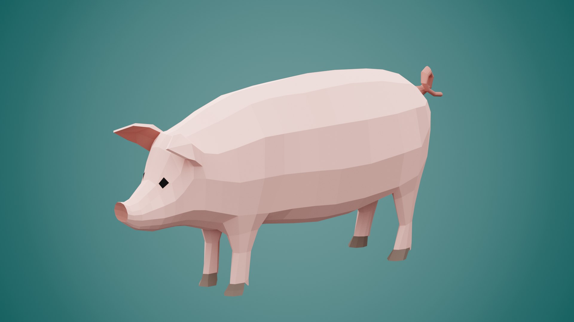 Stylized Lowpoly PIG 3D Model - TurboSquid 2185959