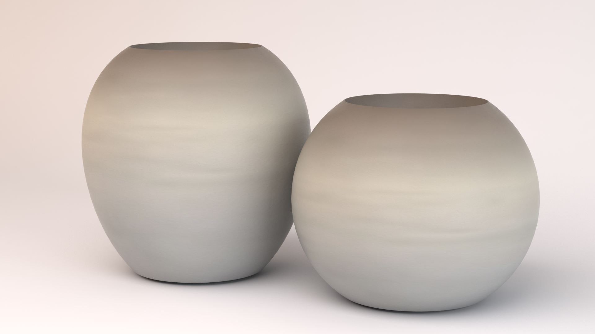 3d Modern Pots