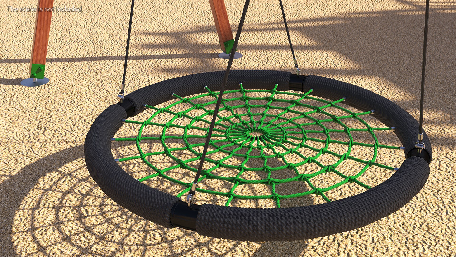 3D Nest Saucer Web Swing Green Model - TurboSquid 2157520