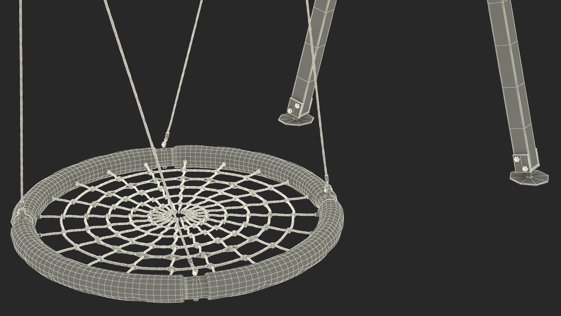 3D Nest Saucer Web Swing Green model - TurboSquid 2157520