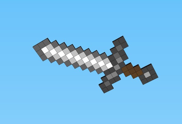 3ds max minecraft sword
