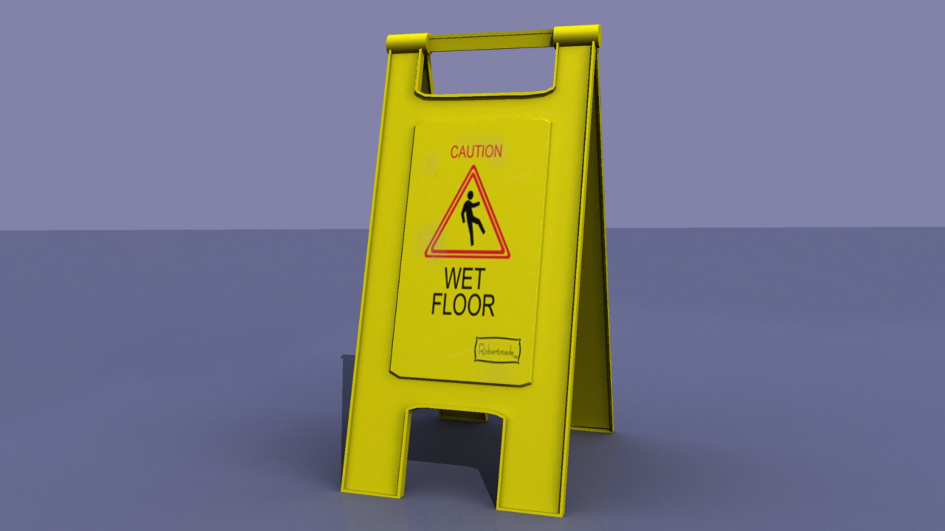 3d Wet Floor Sign
