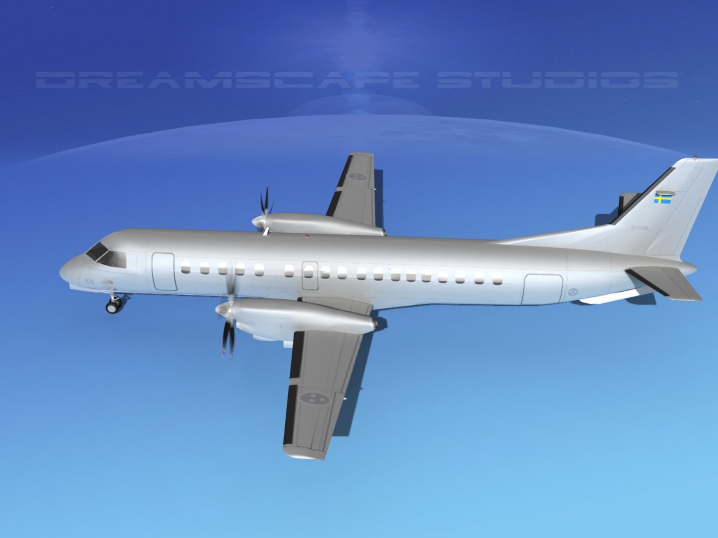 Cockpit saab 2000 3D model - TurboSquid 1212655