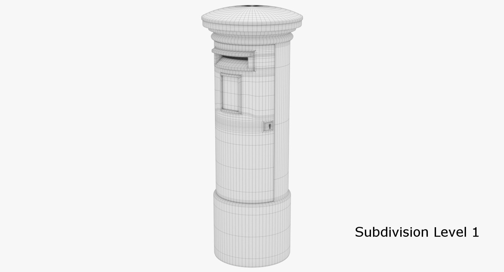 3d Model Post Box 1