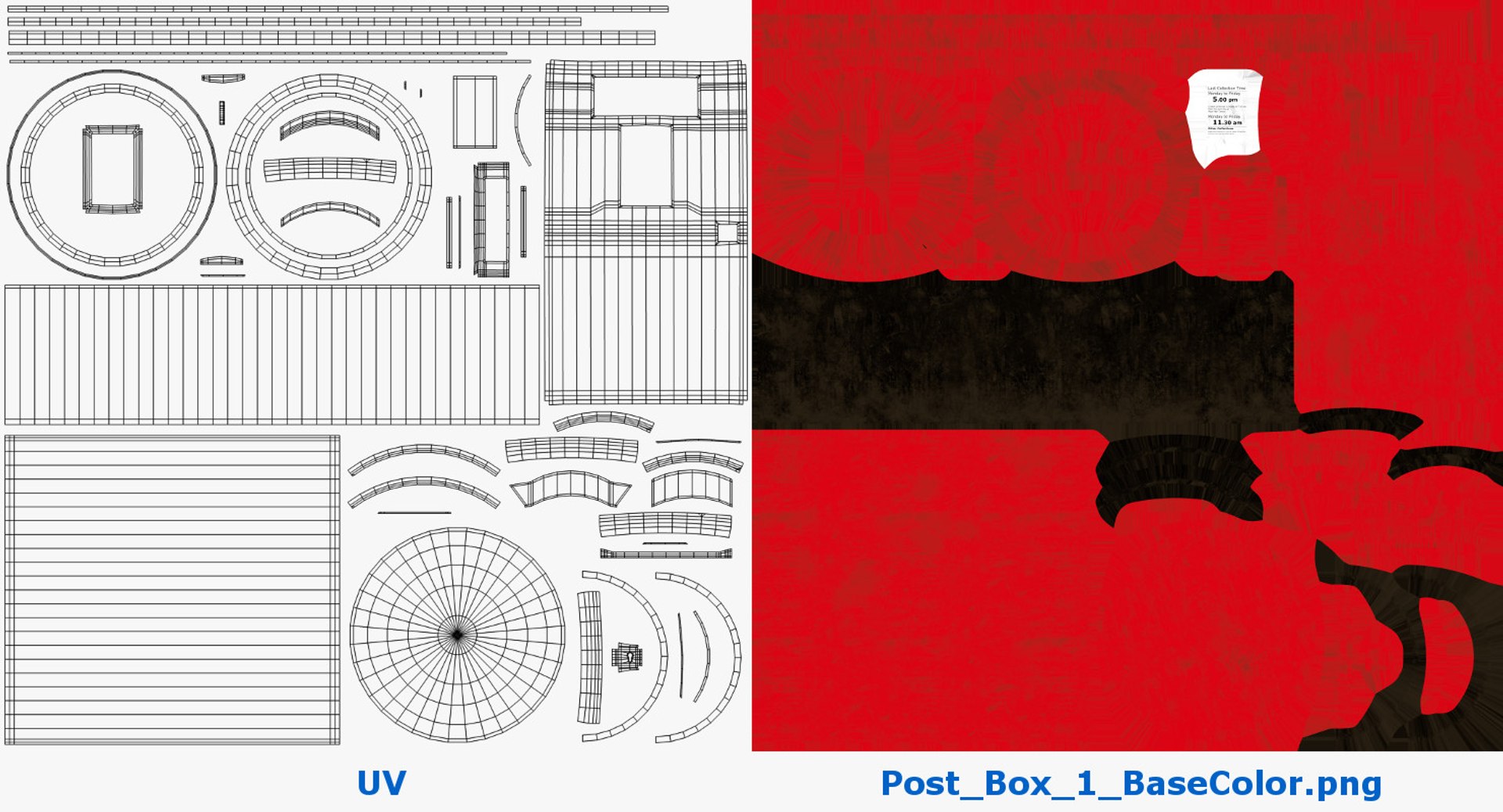 3d Model Post Box 1