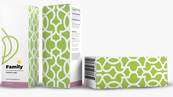 3D CBD Bottle Box 3D Model Render Ready - TurboSquid 1991023