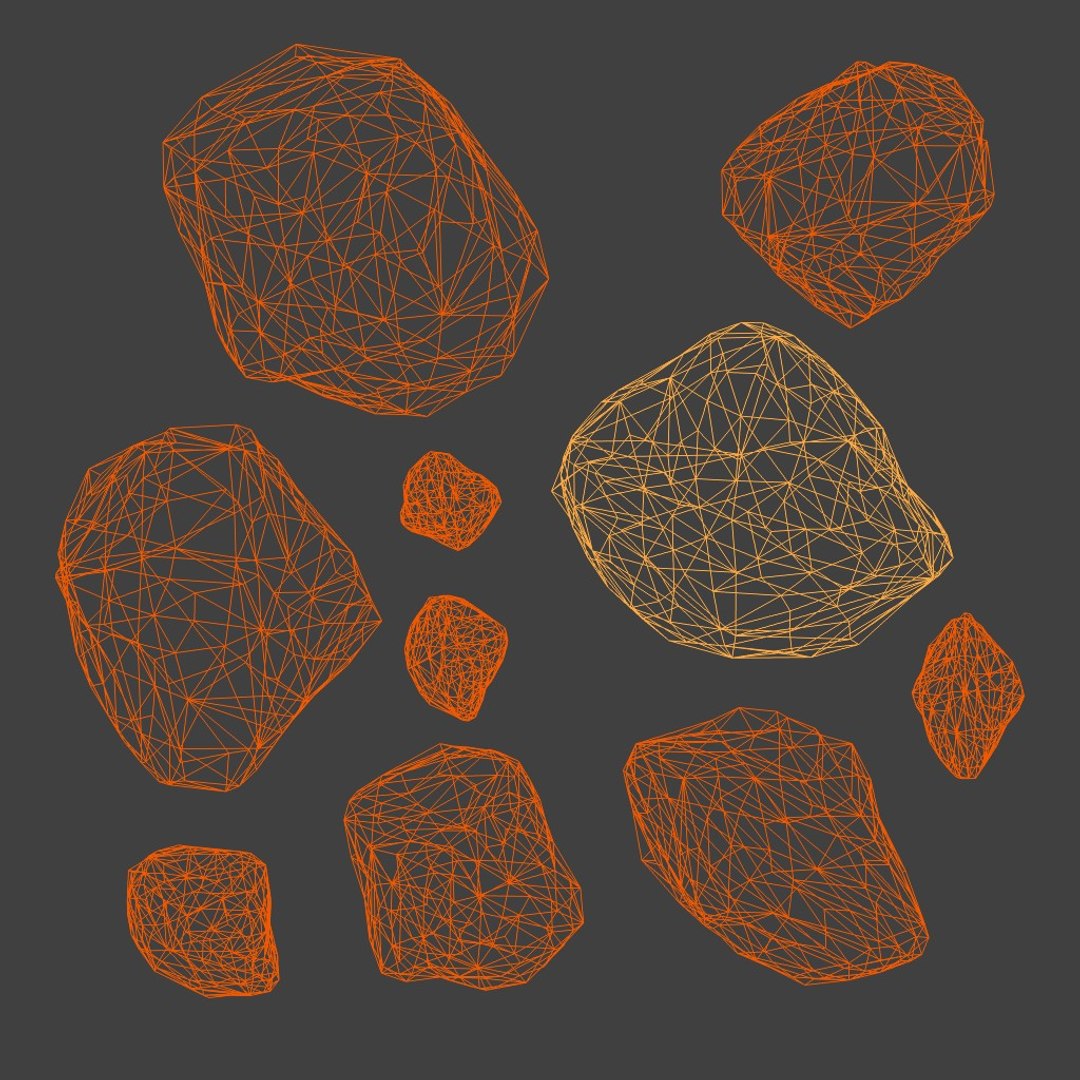 Asteroids 3d Model