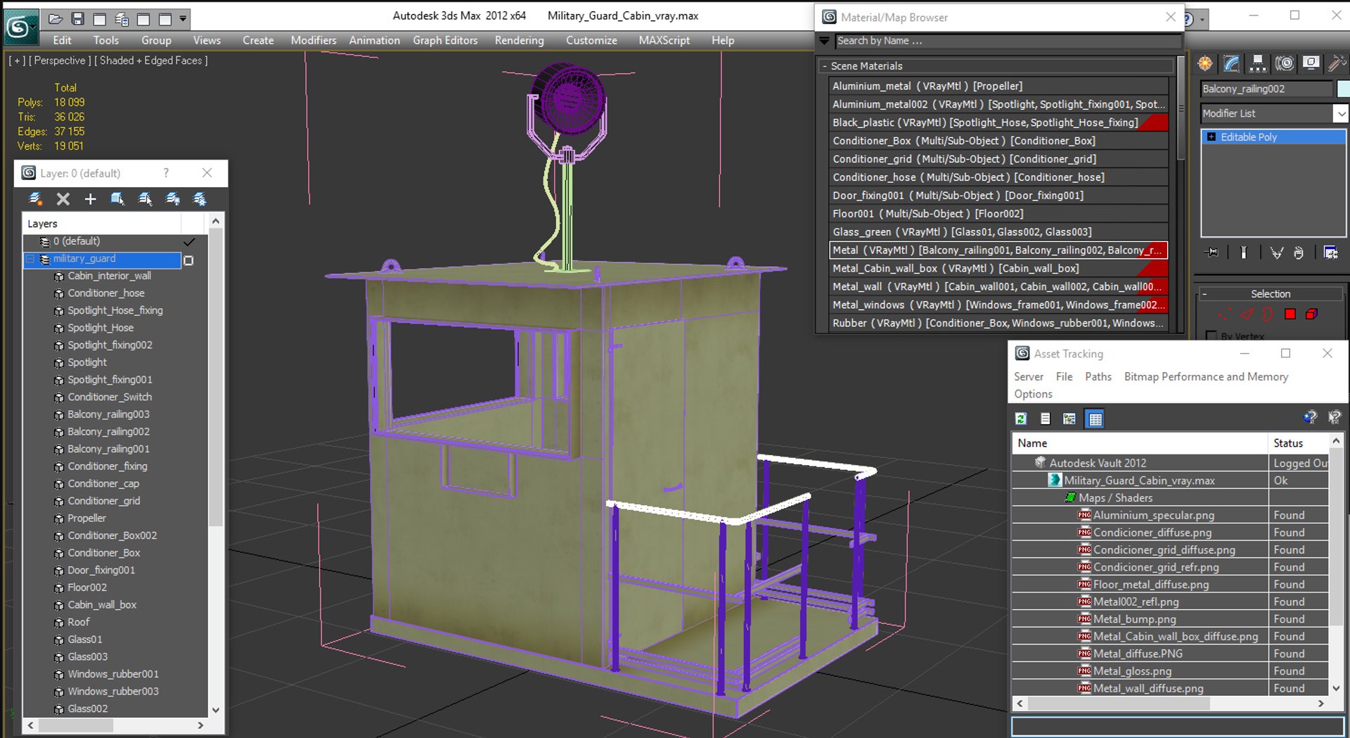 3D Military Guard Cabin - TurboSquid 1416239