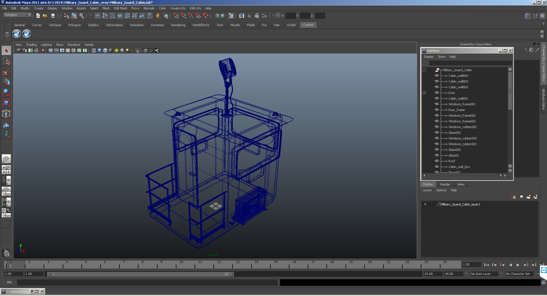 3D Military Guard Cabin - TurboSquid 1416239