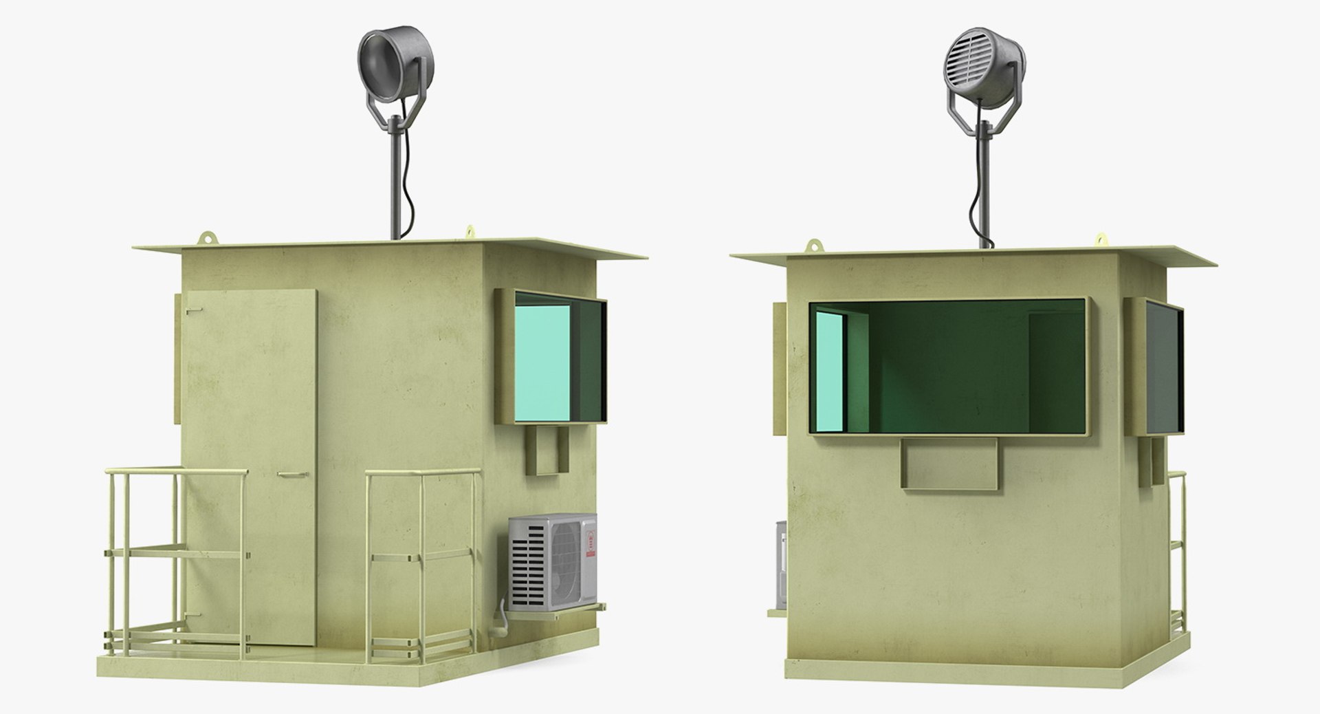 3D Military Guard Cabin - TurboSquid 1416239
