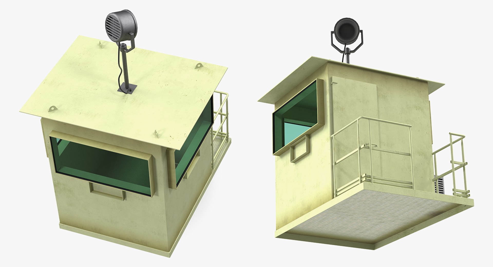 3D Military Guard Cabin - TurboSquid 1416239