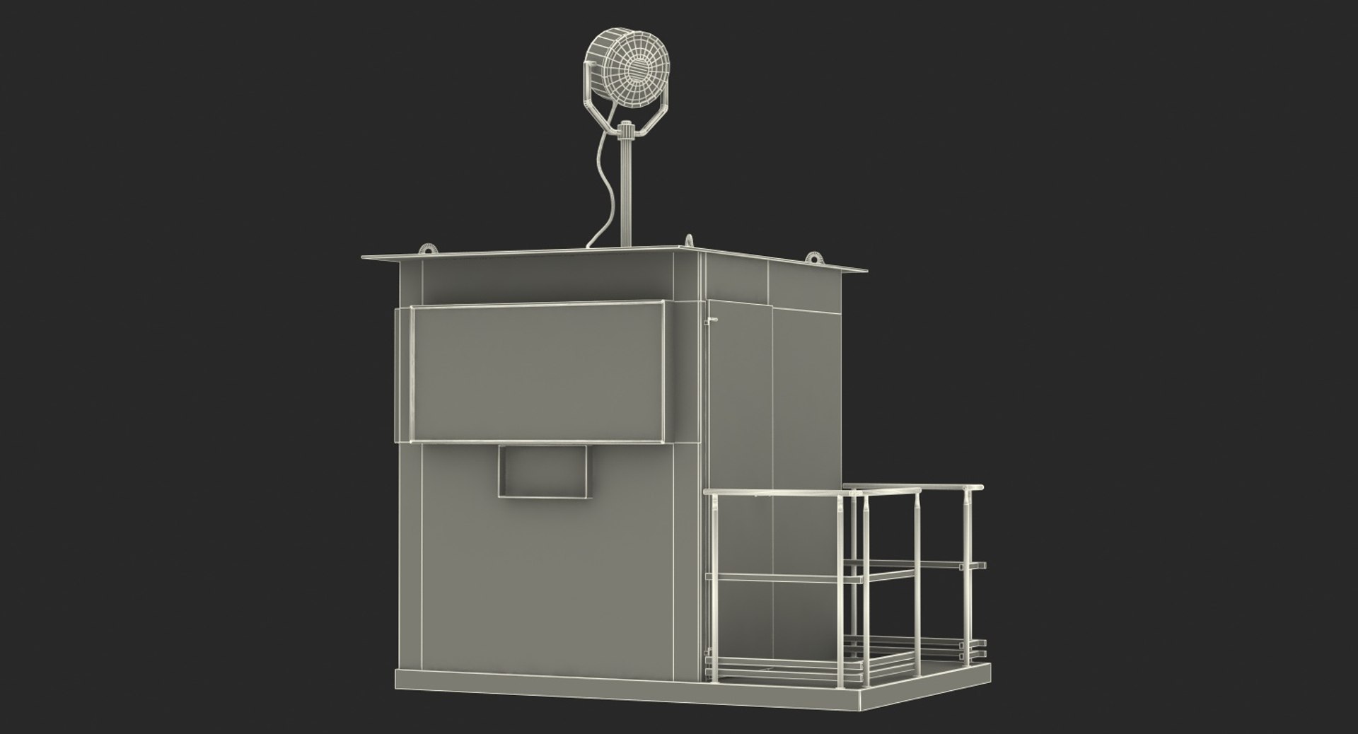 3D Military Guard Cabin - TurboSquid 1416239