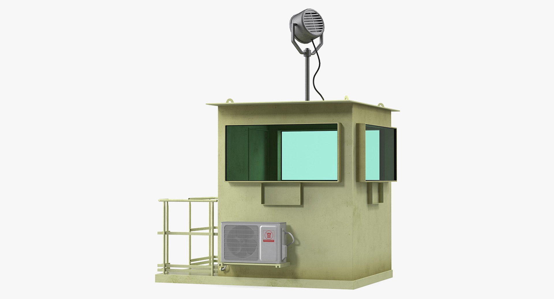 3D Military Guard Cabin - TurboSquid 1416239