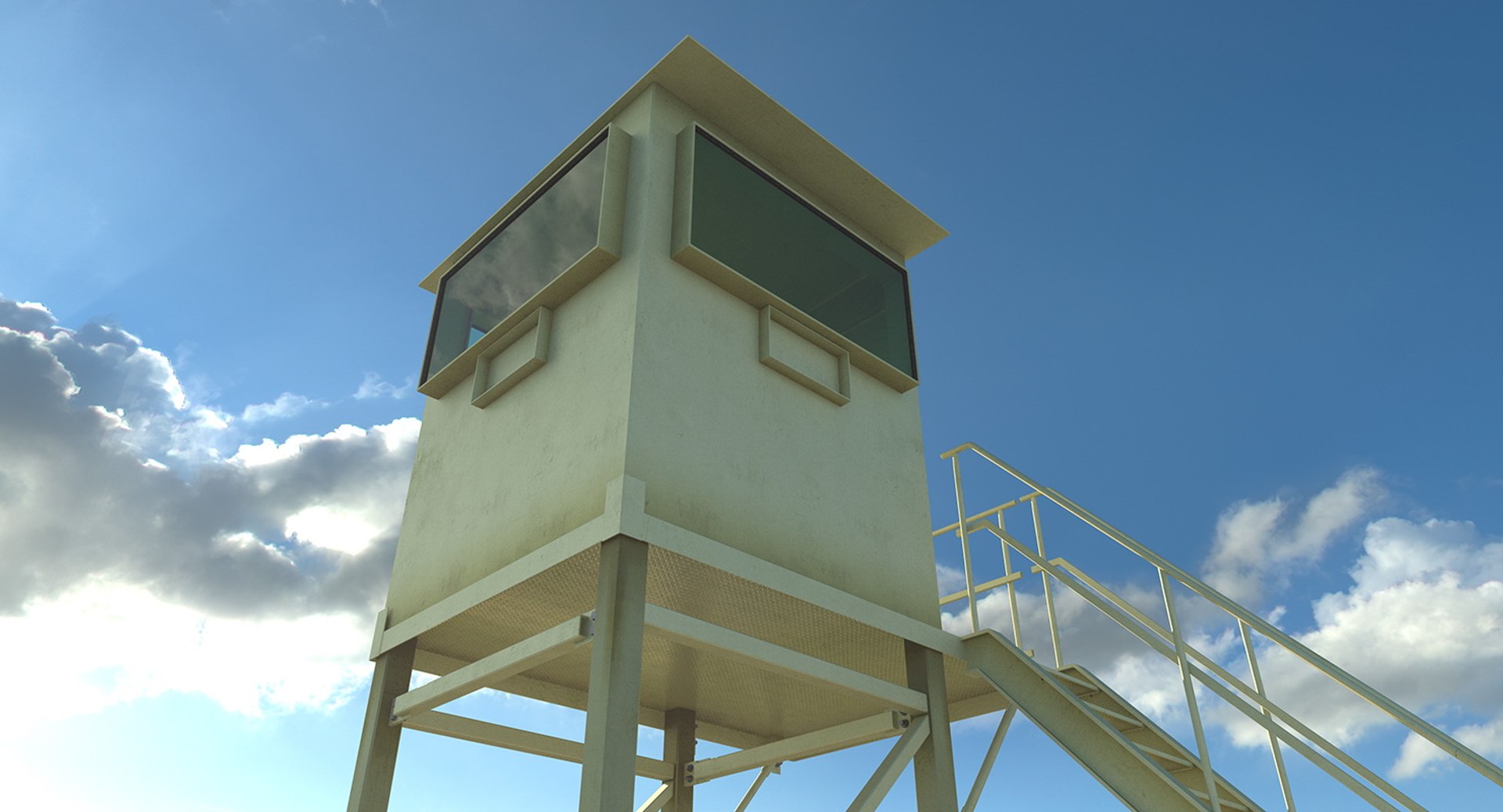 3D Military Guard Cabin - TurboSquid 1416239