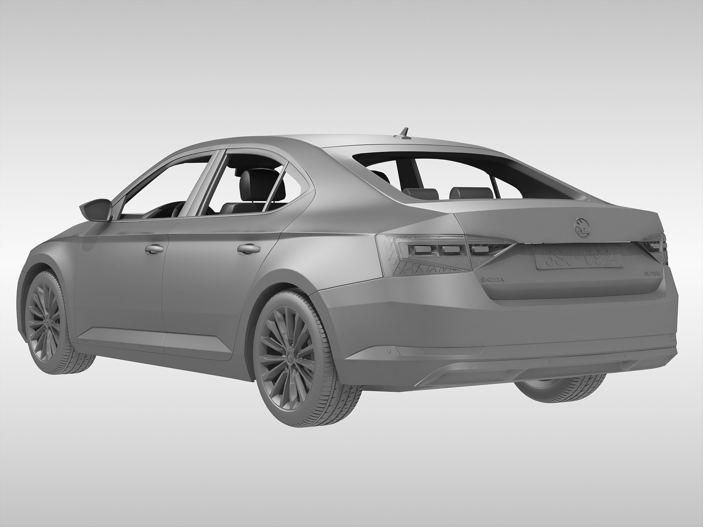 3d Max Skoda Car
