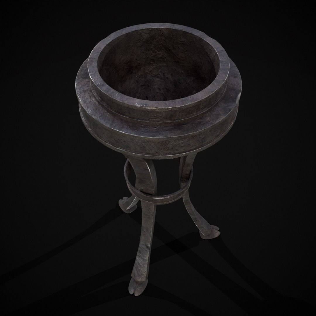 Medieval Rustic Iron Brazier 3D model - TurboSquid 1979866