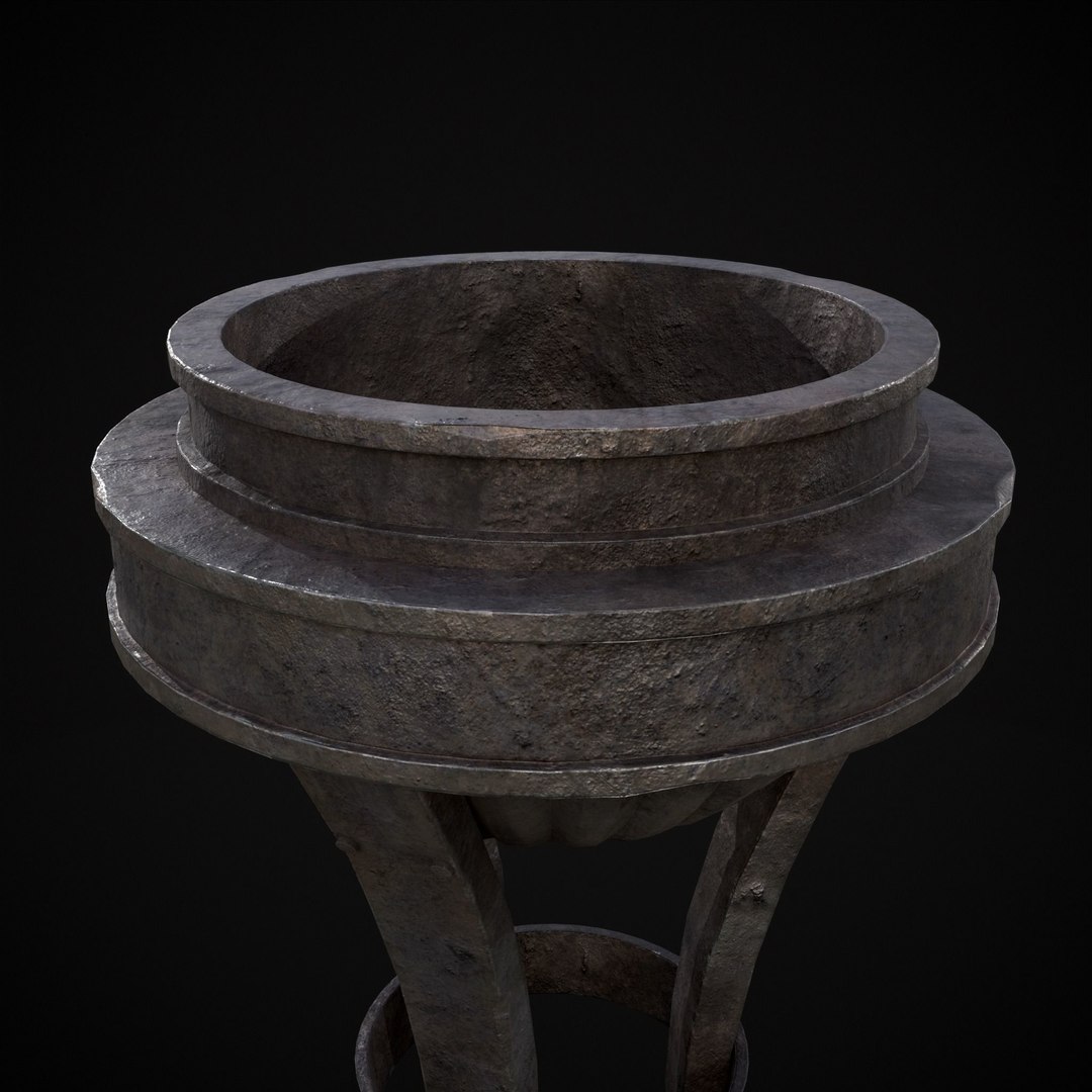Medieval Rustic Iron Brazier 3D model - TurboSquid 1979866