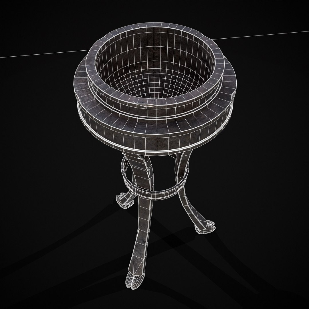 Medieval Rustic Iron Brazier 3D model - TurboSquid 1979866