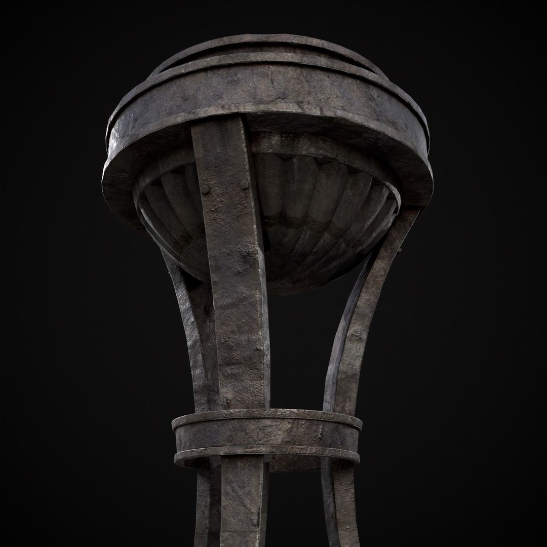 Medieval Rustic Iron Brazier 3D Model - TurboSquid 1979866