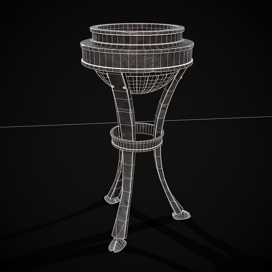 Medieval Rustic Iron Brazier 3D Model - TurboSquid 1979866