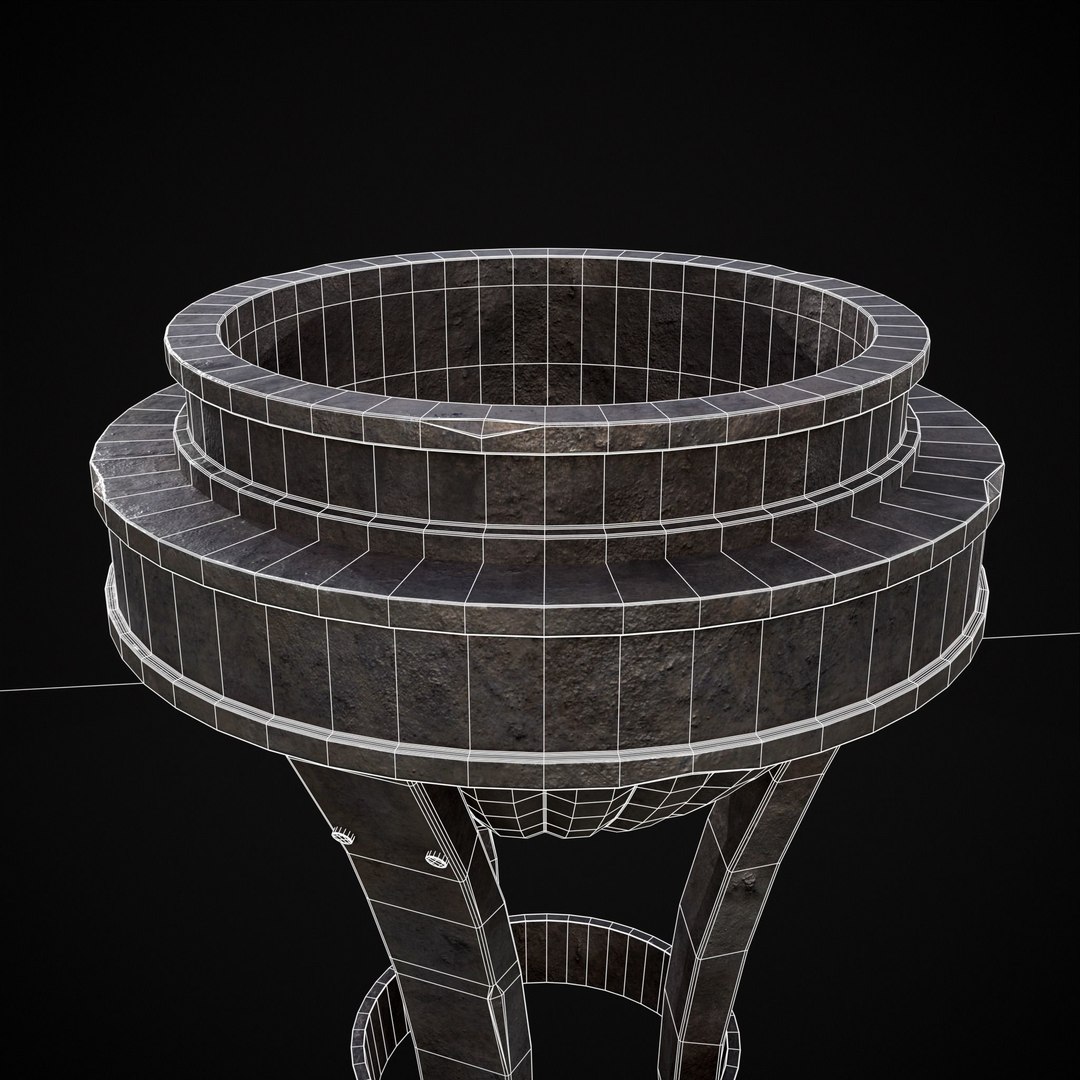 Medieval Rustic Iron Brazier 3D Model - TurboSquid 1979866