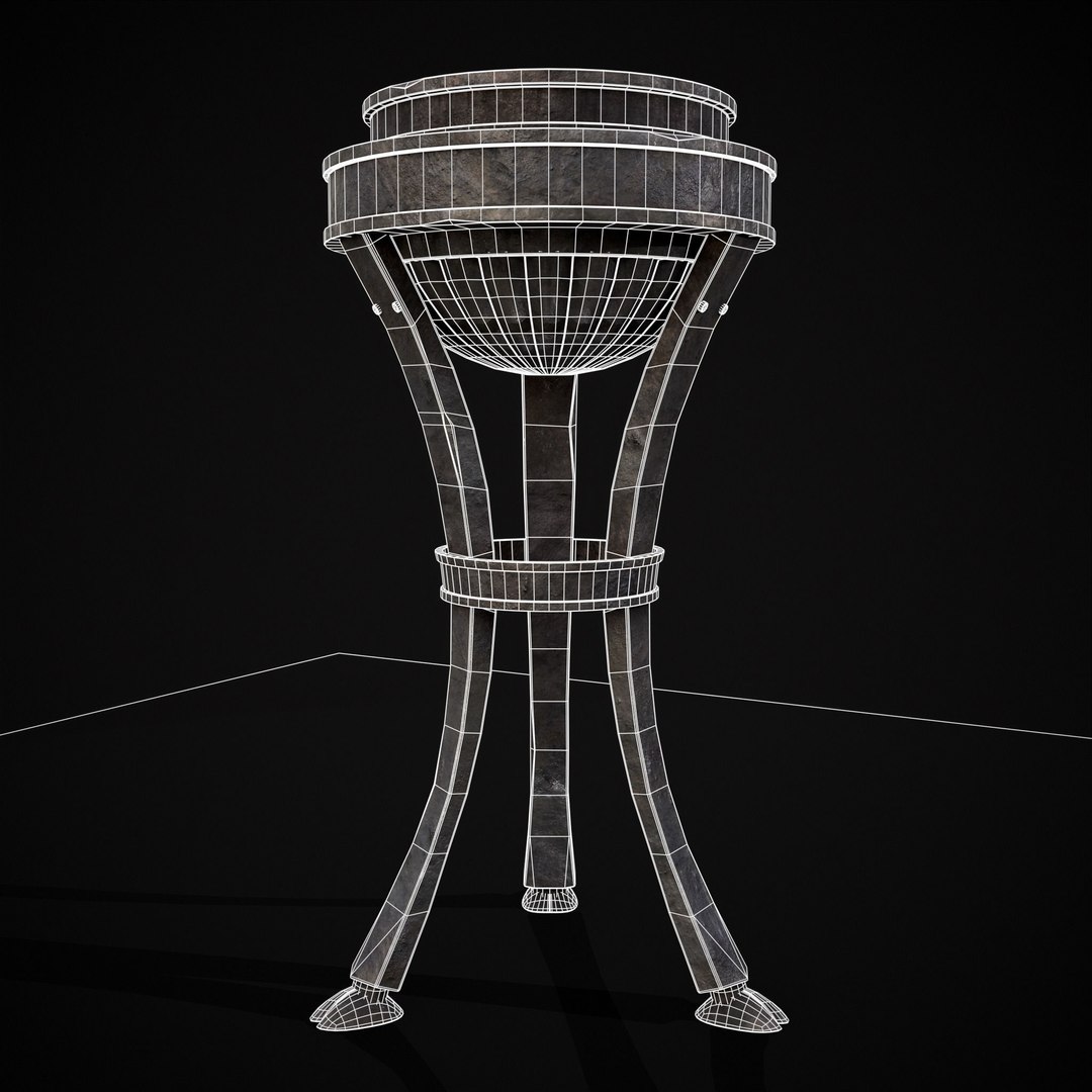 Medieval Rustic Iron Brazier 3D model - TurboSquid 1979866