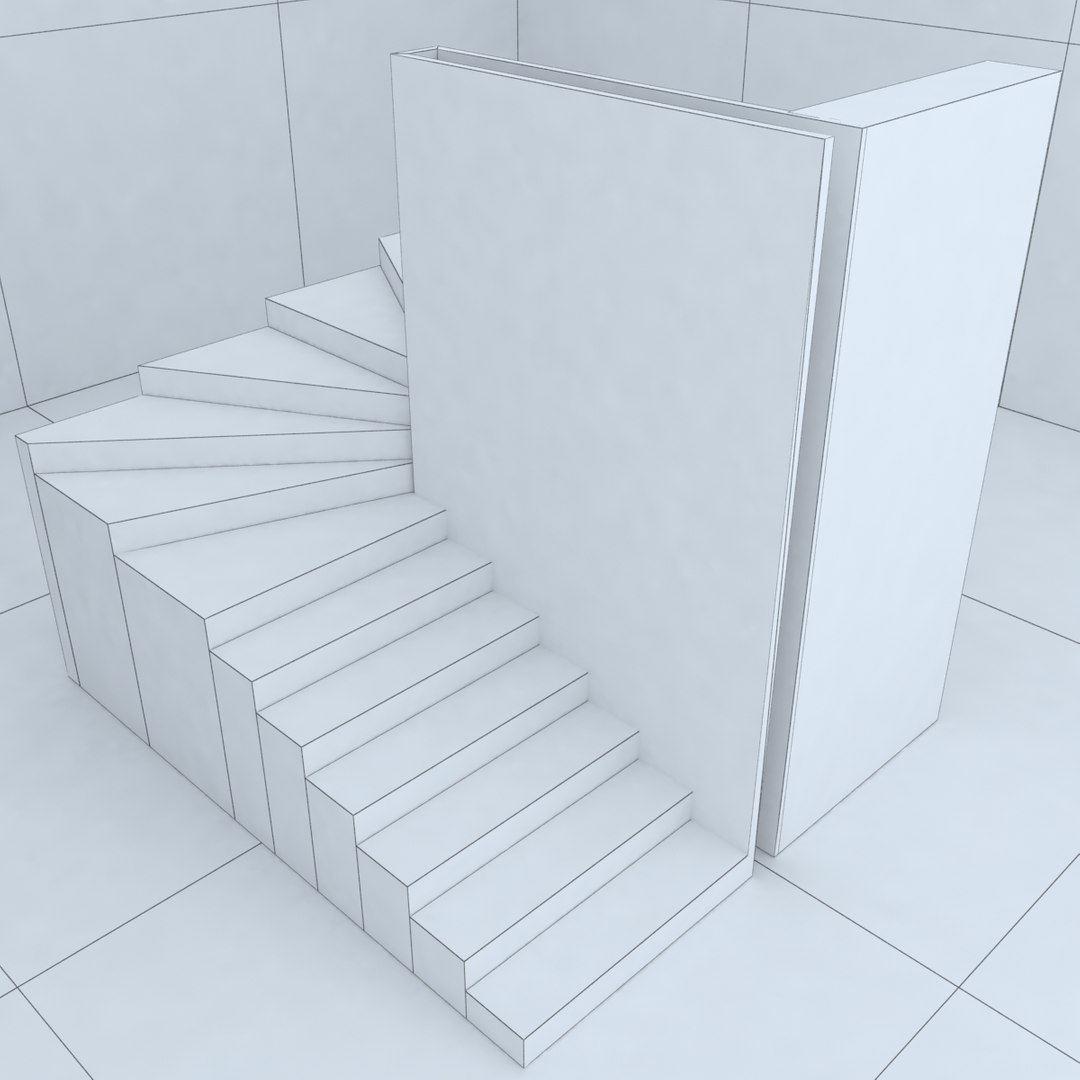Stairs Architectural Design 3d Model