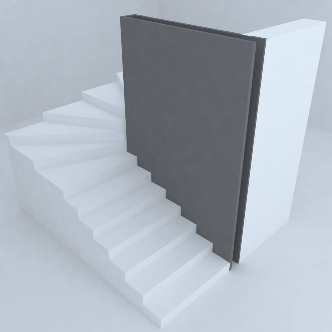 Stairs Architectural Design 3d Model