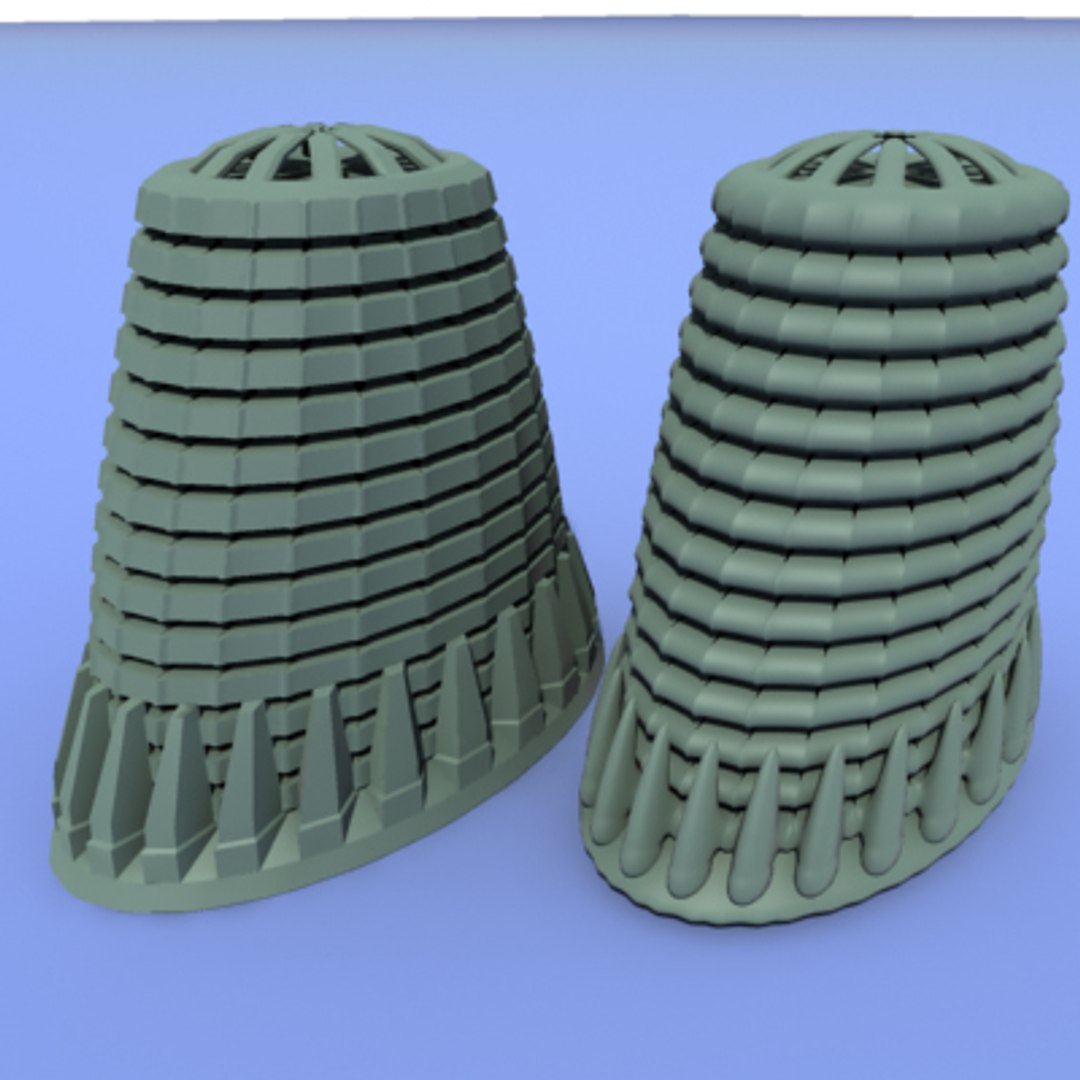 Compilation Futuristic Buildings 3d Model