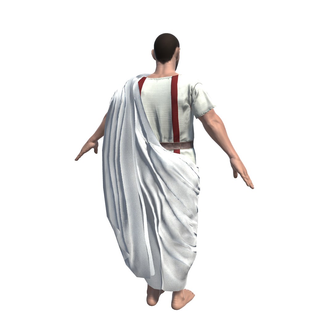 3D Model Roman Senator Toga - TurboSquid 1535656